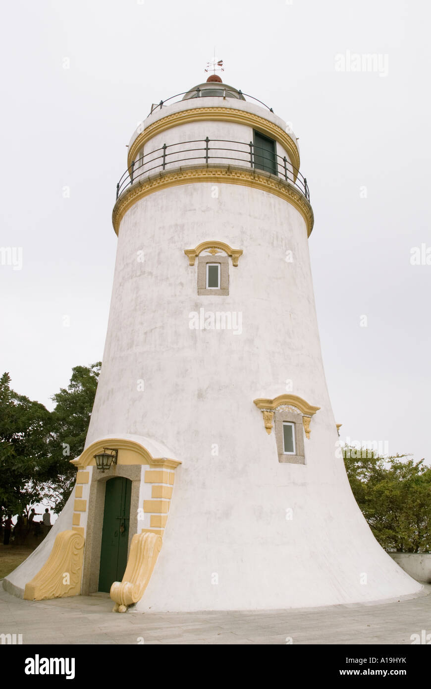 Macau Guia Fort Lighthouse China Stock Photo - Alamy