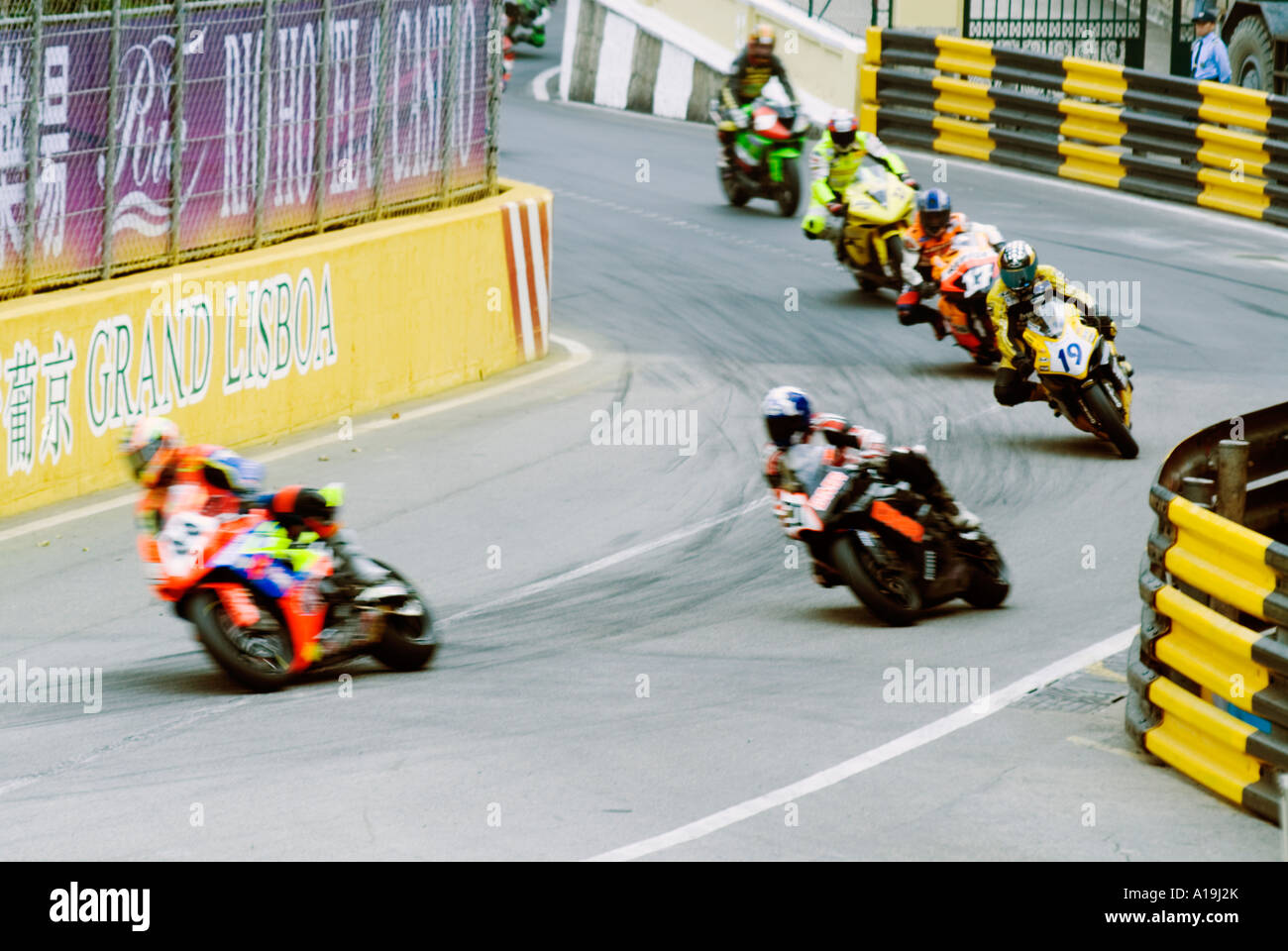 Motorcycle leaning speed circuit hi-res stock photography and images ...