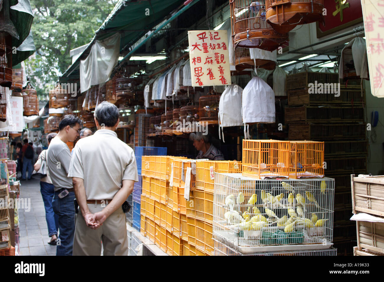 Yuen Po Street Bird Garden Market Mongkok Kowloon Hong Kong China Stock ...