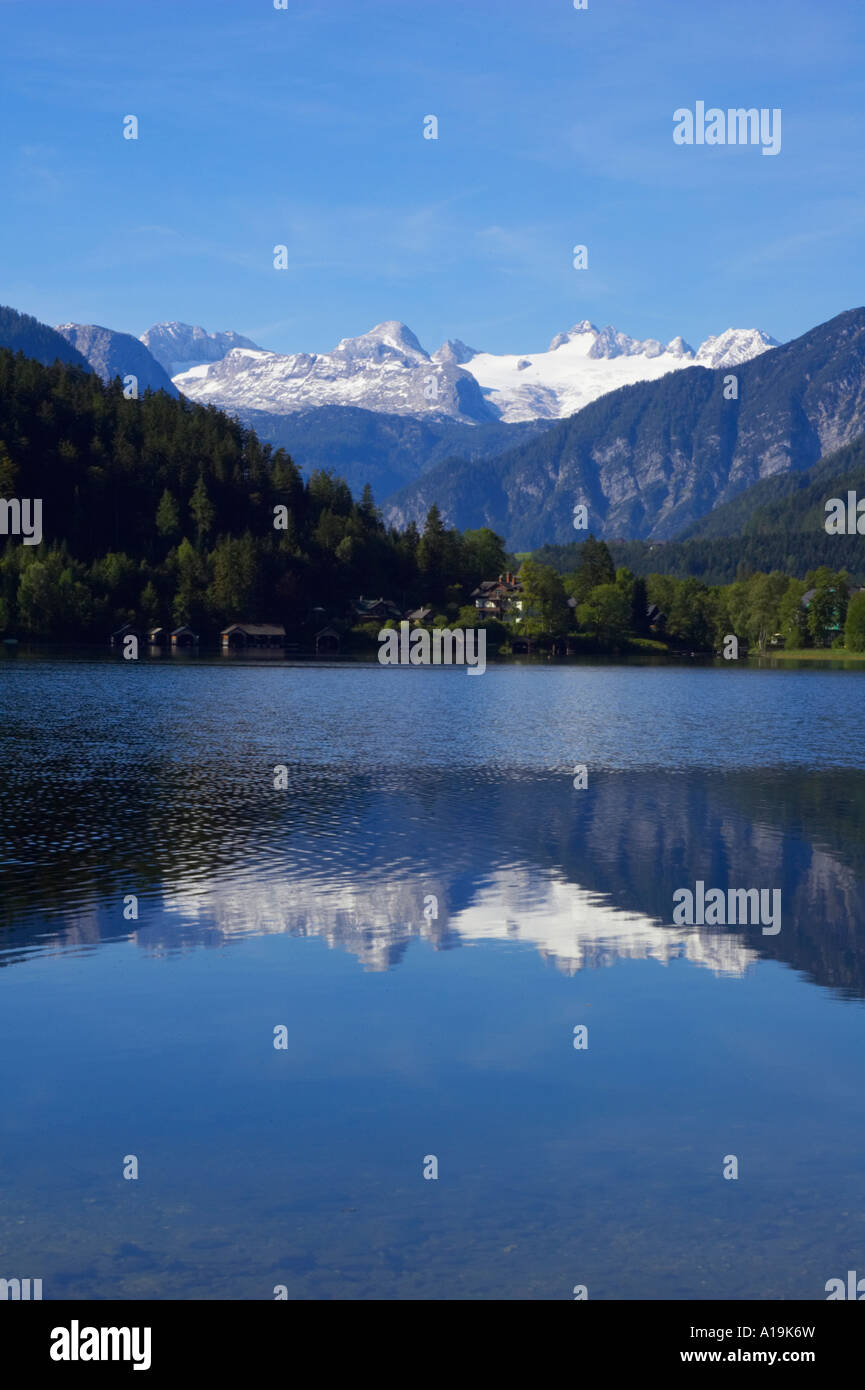 Dachstein in lake altaussee hi-res stock photography and images - Alamy