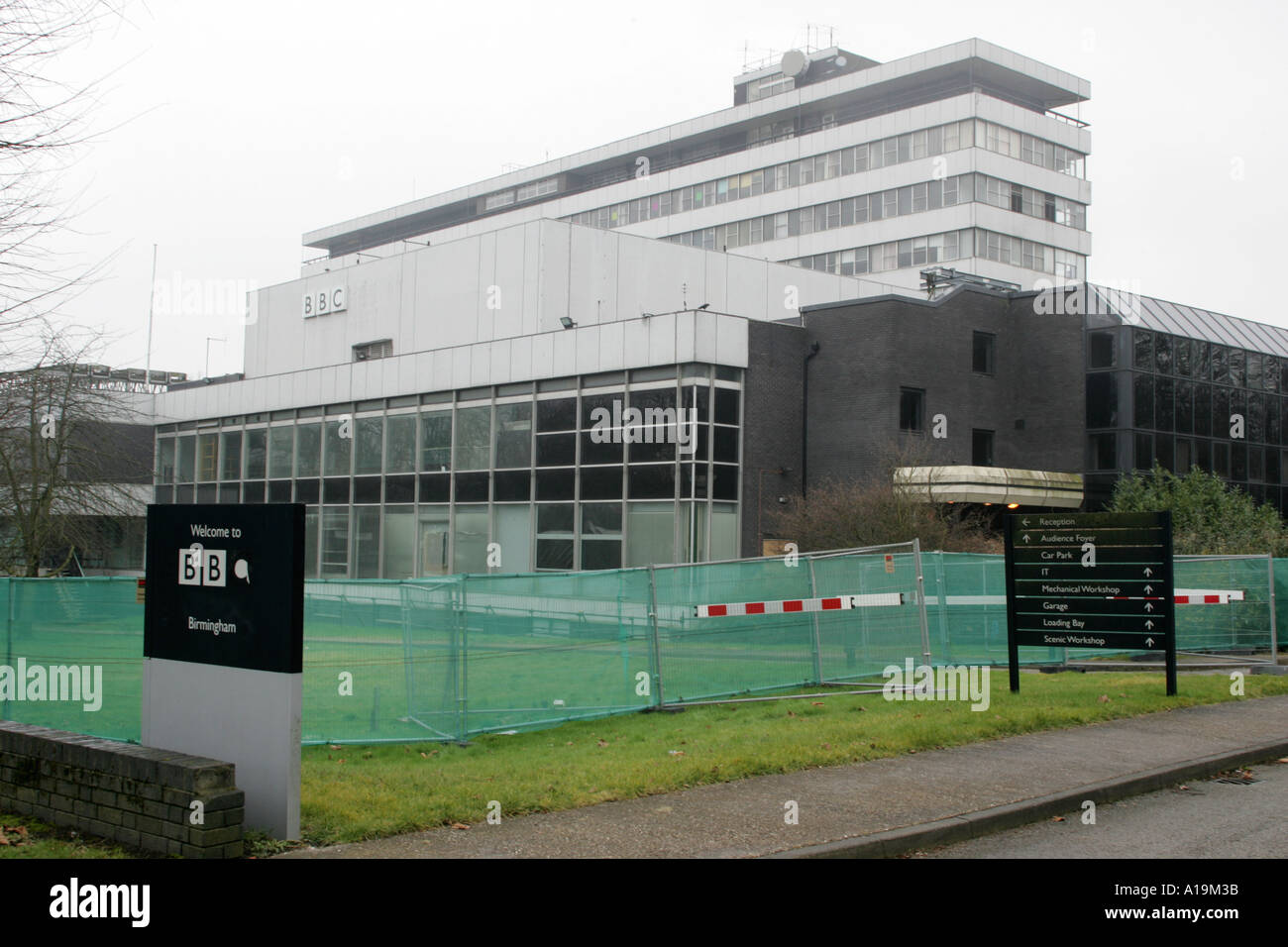 Exterior of BBC Pebble Mill studios Birmingham now awaiting demolition ...
