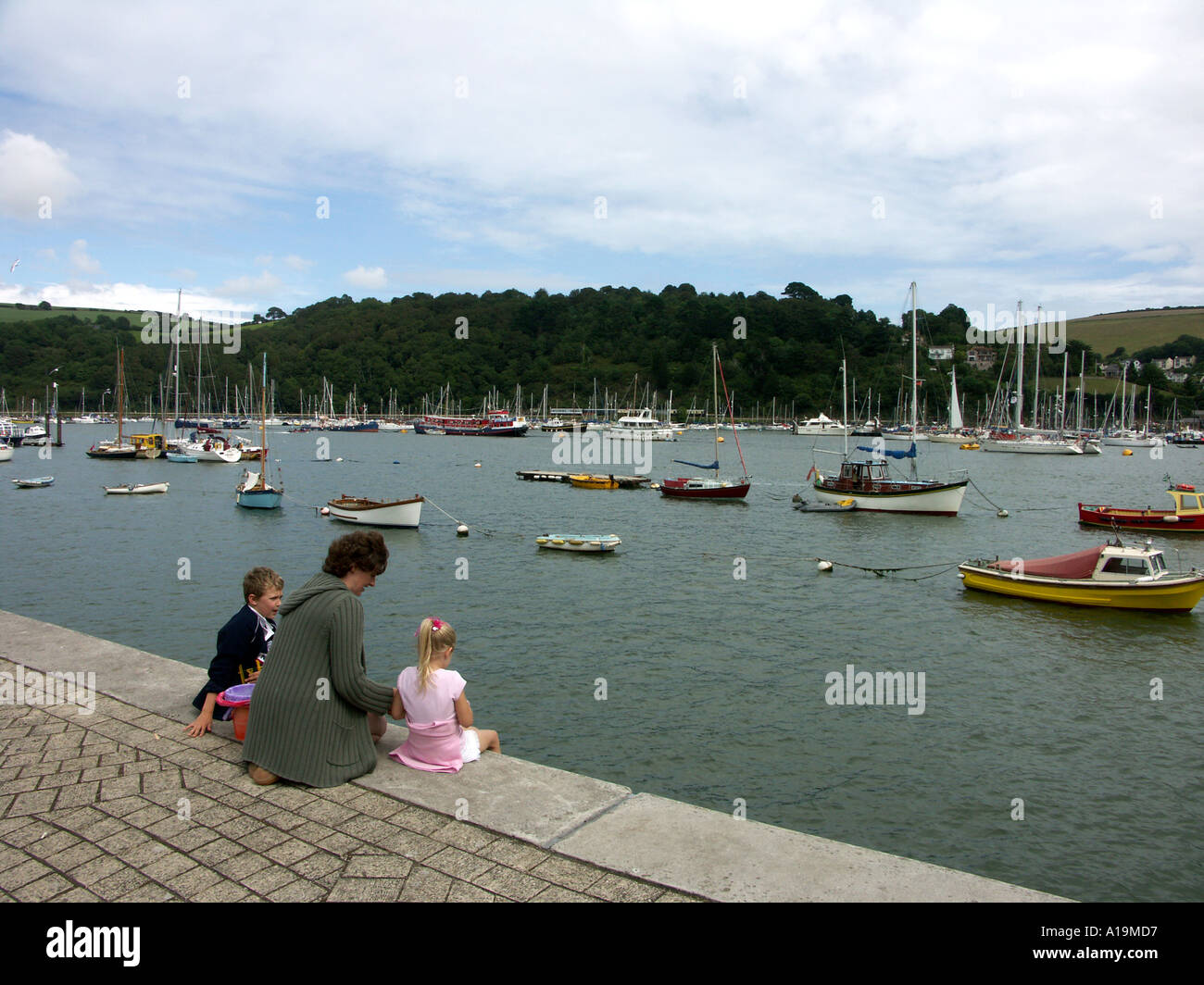 View from the quay at Dartmouth Devon England UK Stock Photo - Alamy