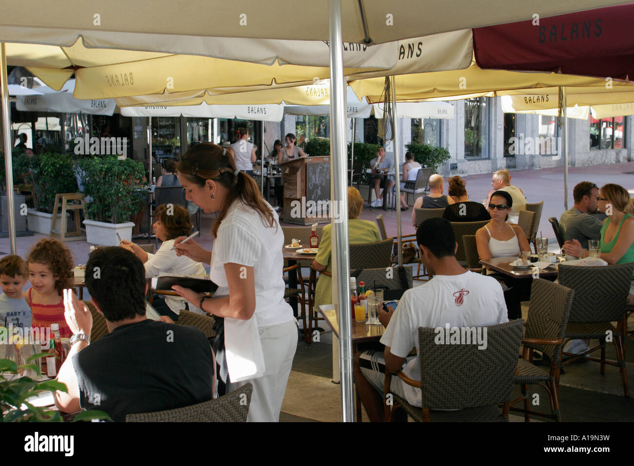 Tables waitress server servers employee employees interior hi-res stock ...