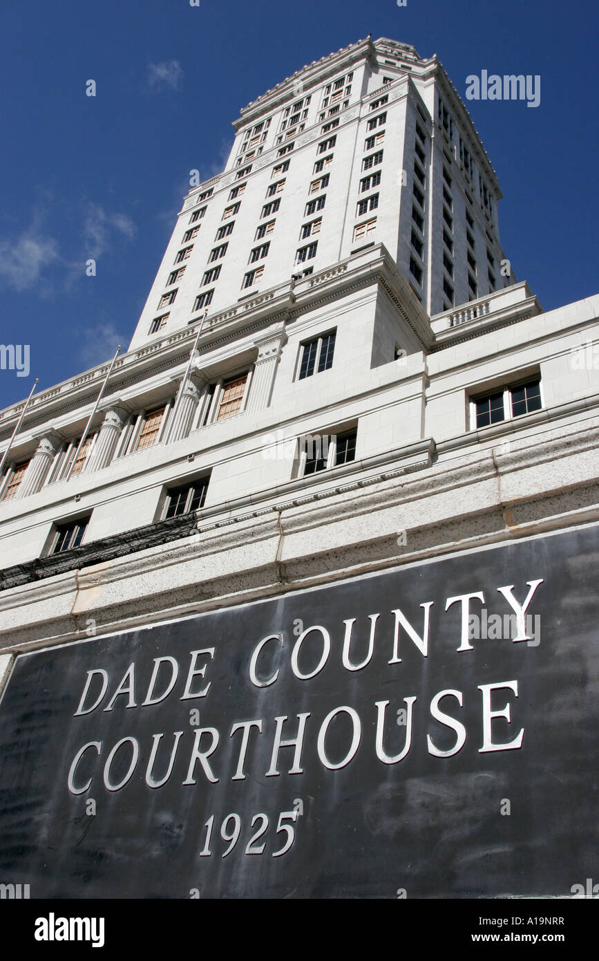 Miami Florida,Flagler Avenue,Dade County Courthouse,constructed,built ...