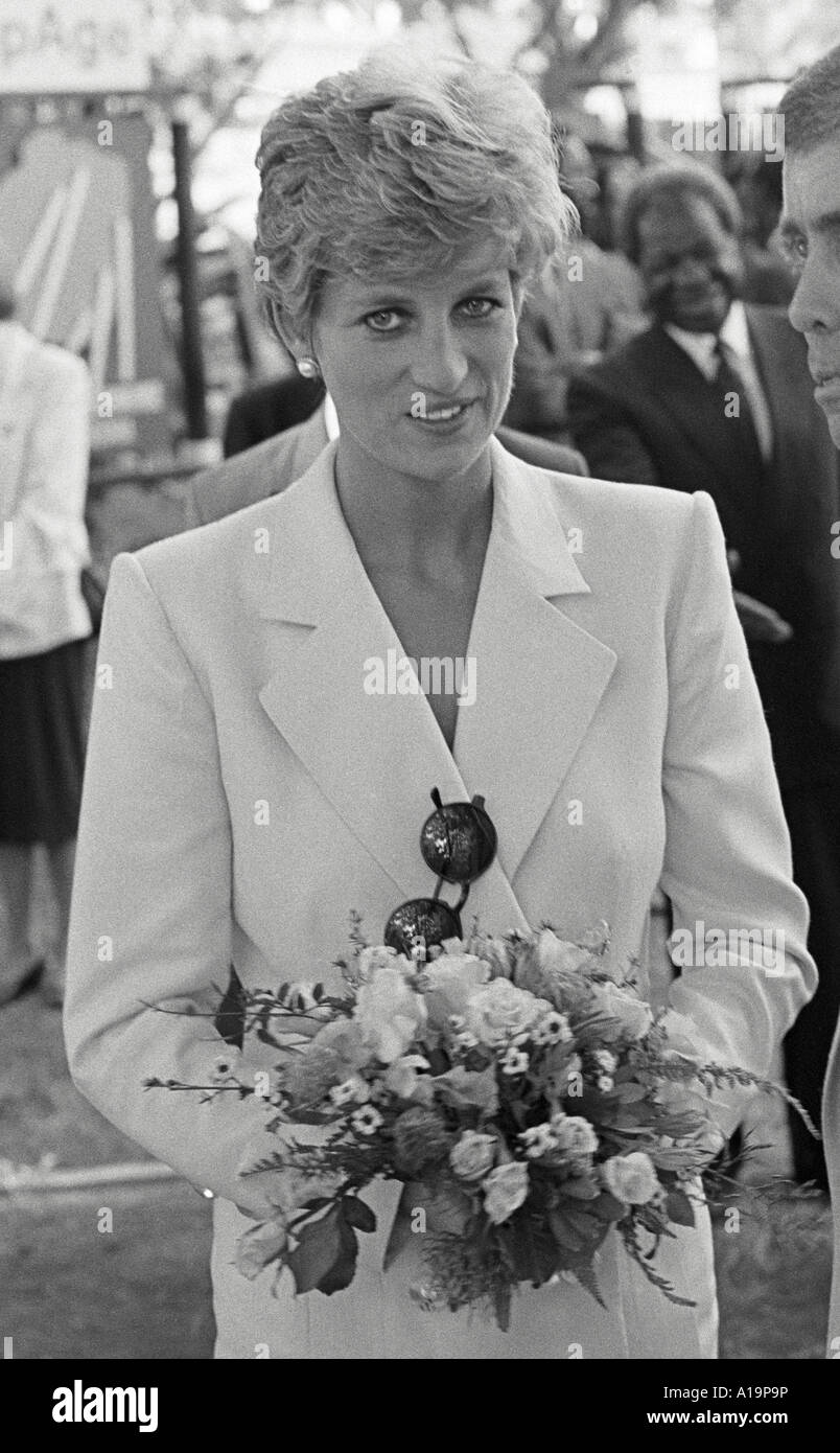 Royalty Diana Princess Wales Visit High Resolution Stock Photography ...