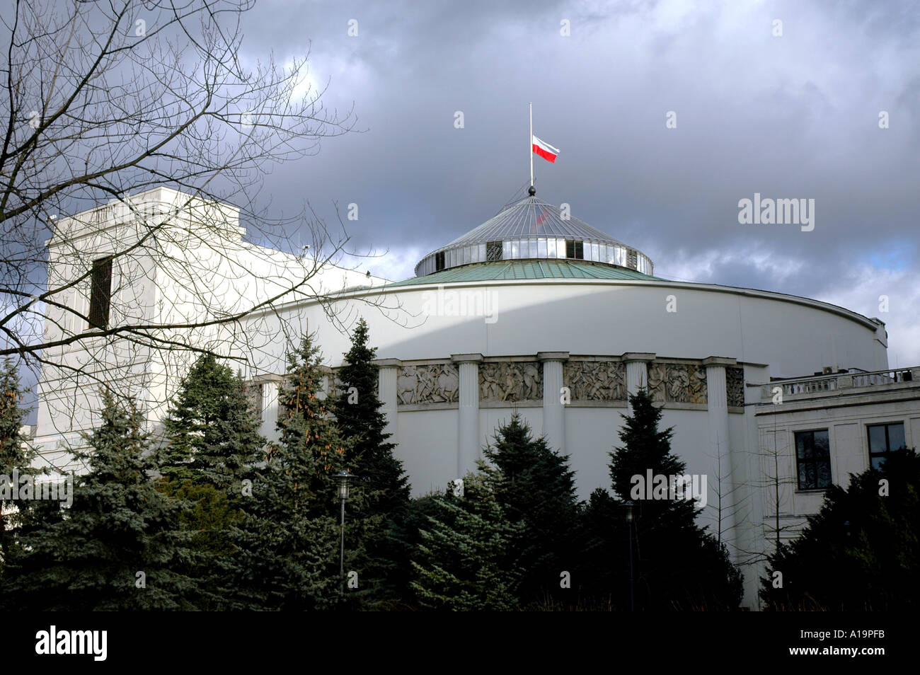 Warsaw parliament building hi-res stock photography and images - Alamy
