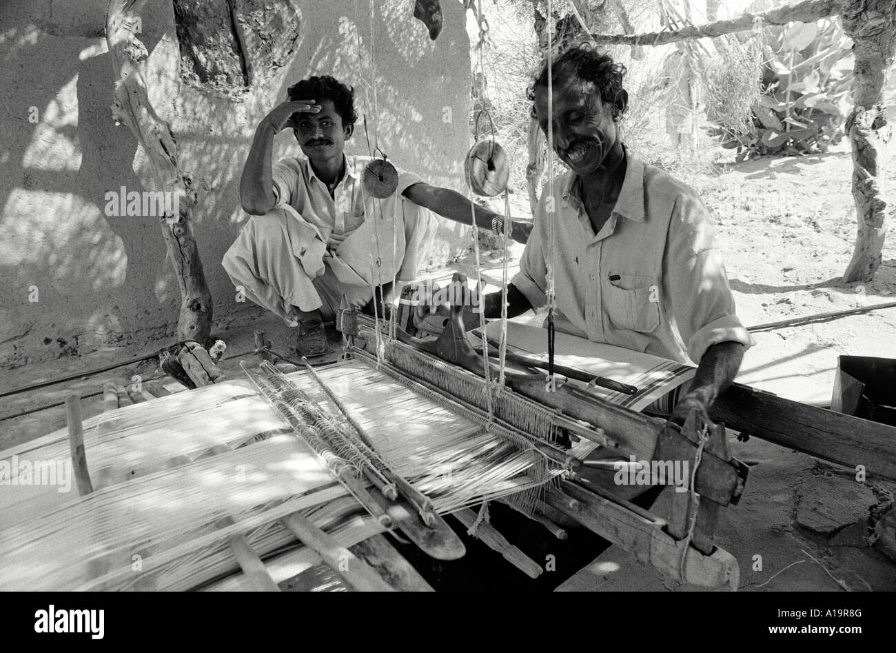 Weavers loom Black and White Stock Photos & Images - Alamy