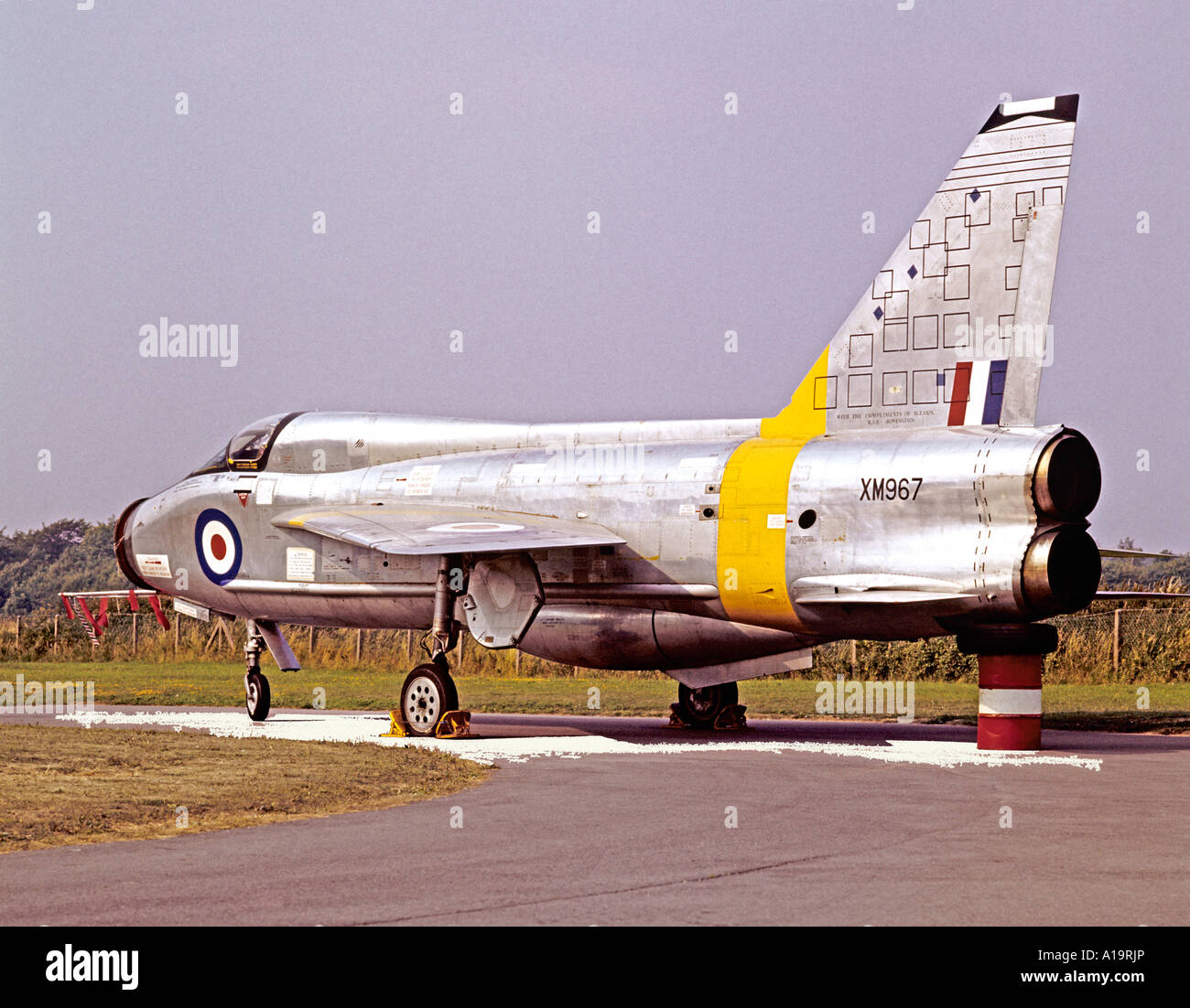 Lightning Mk IV British supersonic jet fighter XM697 which served with ...
