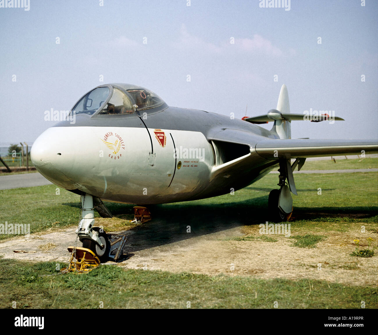 Hawker P1052 VX272 at the Air Museum RAF Colerne in 1975 Wiltshire UK ...