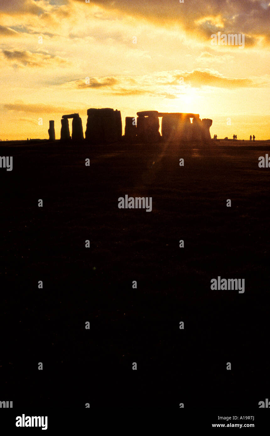 UNESCO World Heritage Neolithic Stone age ruins of Stonehenge in the ...