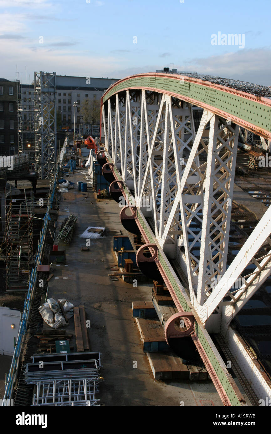 Arch of old Bishops Bridge in Paddington, before dismantling Stock ...