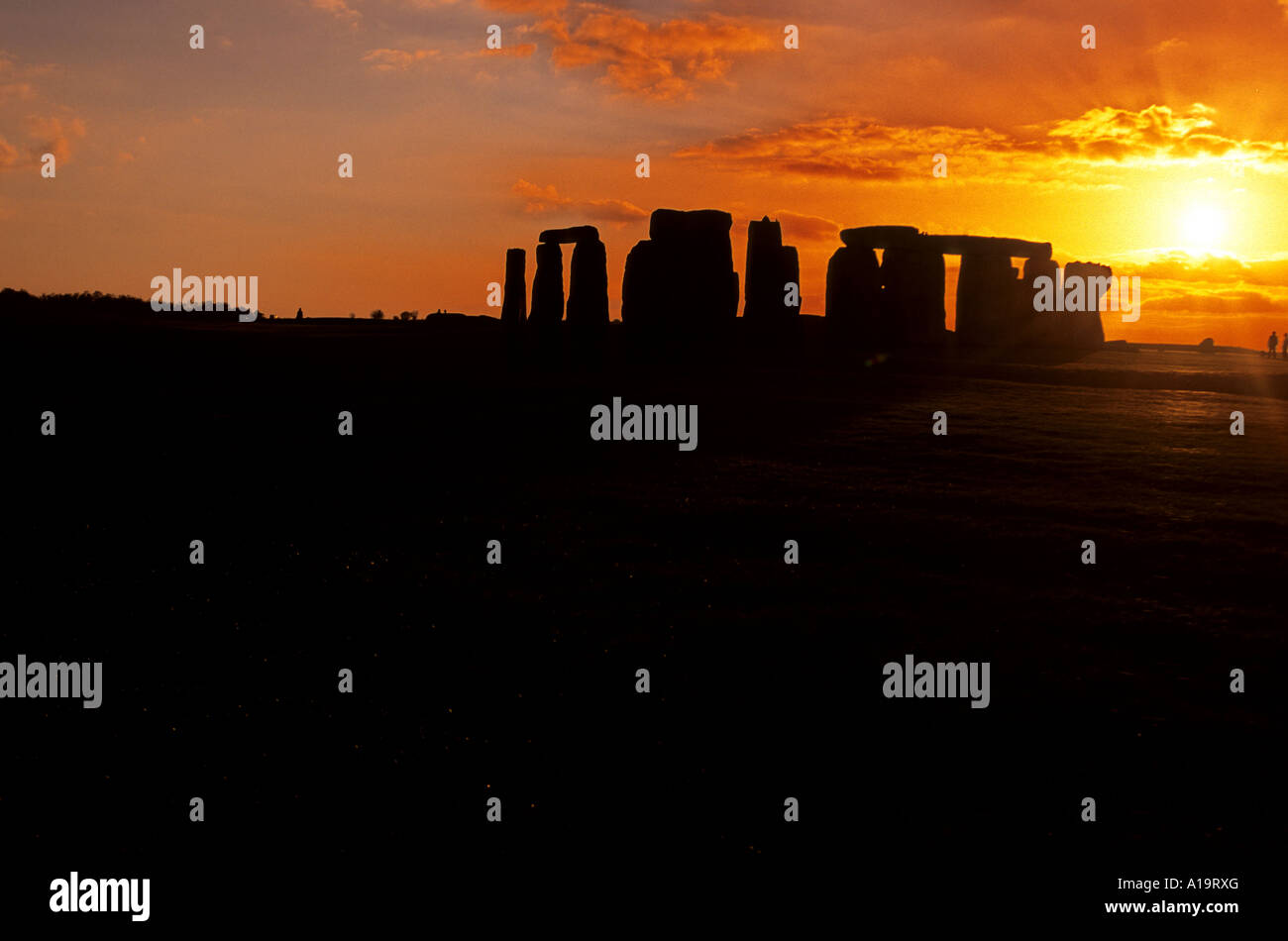 UNESCO World Heritage Neolithic Stone age ruins of Stonehenge in the ...