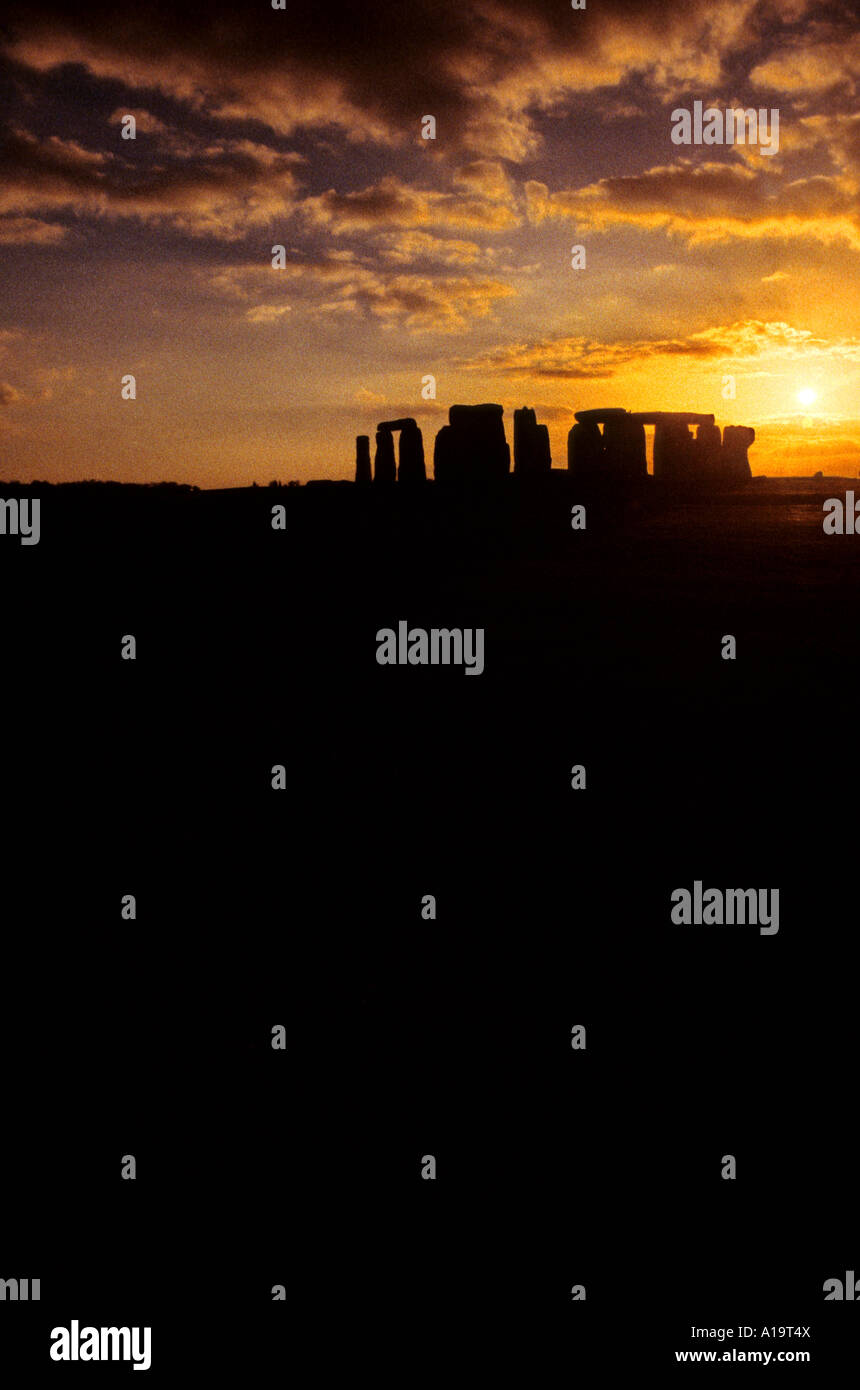 UNESCO World Heritage Neolithic Stone age ruins of Stonehenge in the ...
