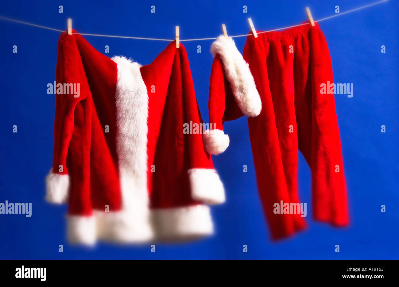 Hanging laundry santa claus hi-res stock photography and images - Alamy