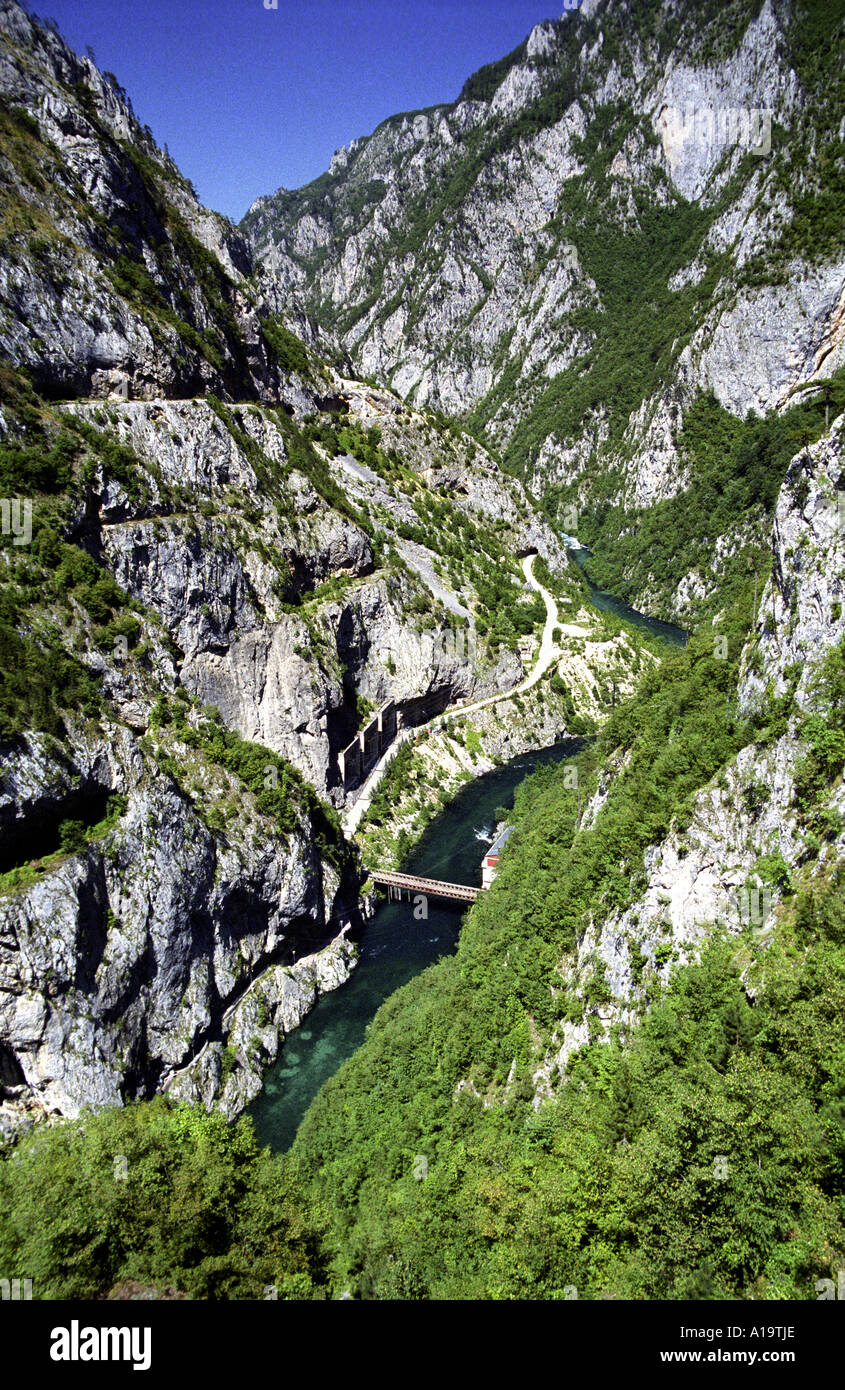 Canyon of river Moraca in Montenegro Stock Photo - Alamy