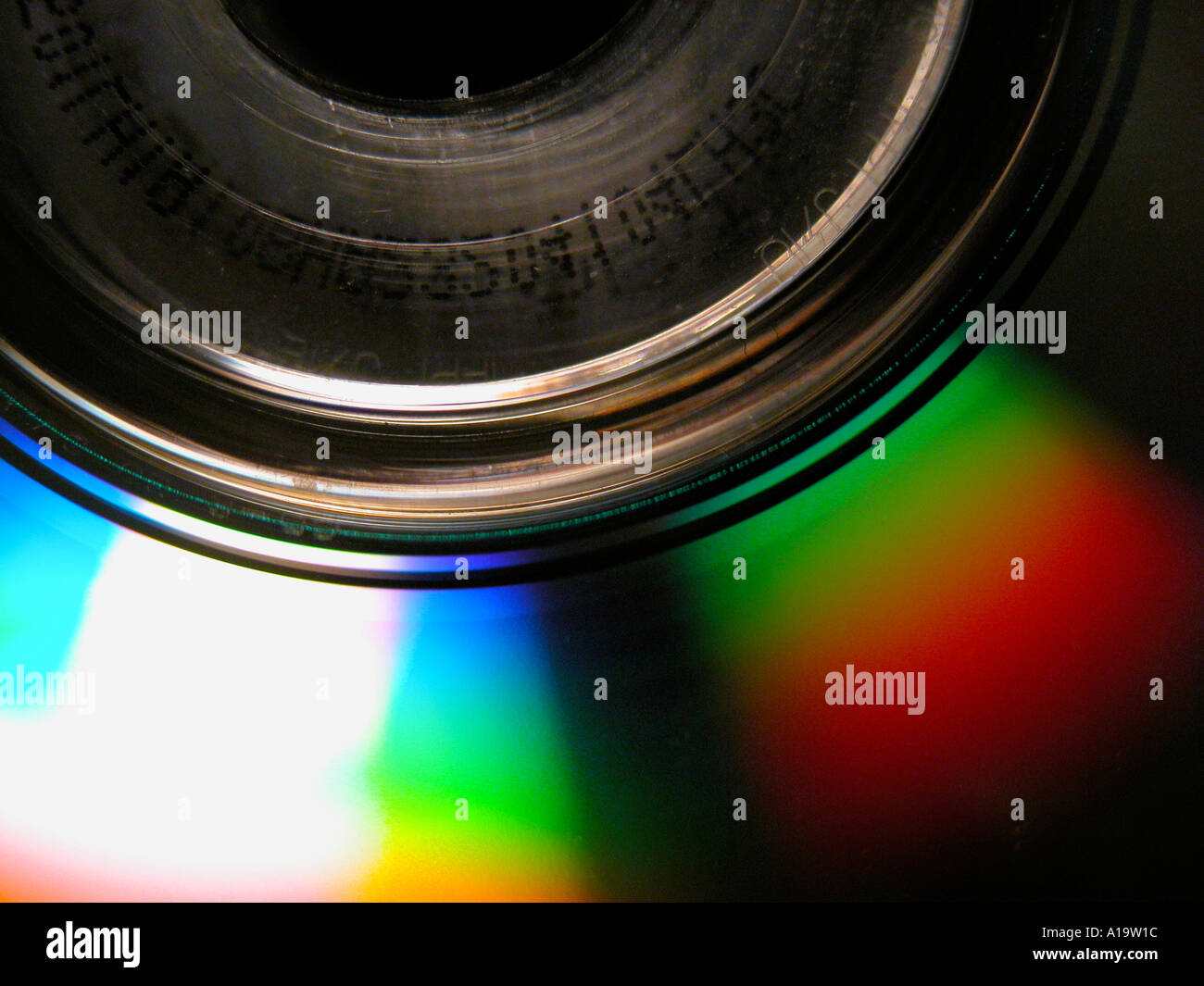 rainbow in cd Stock Photo - Alamy