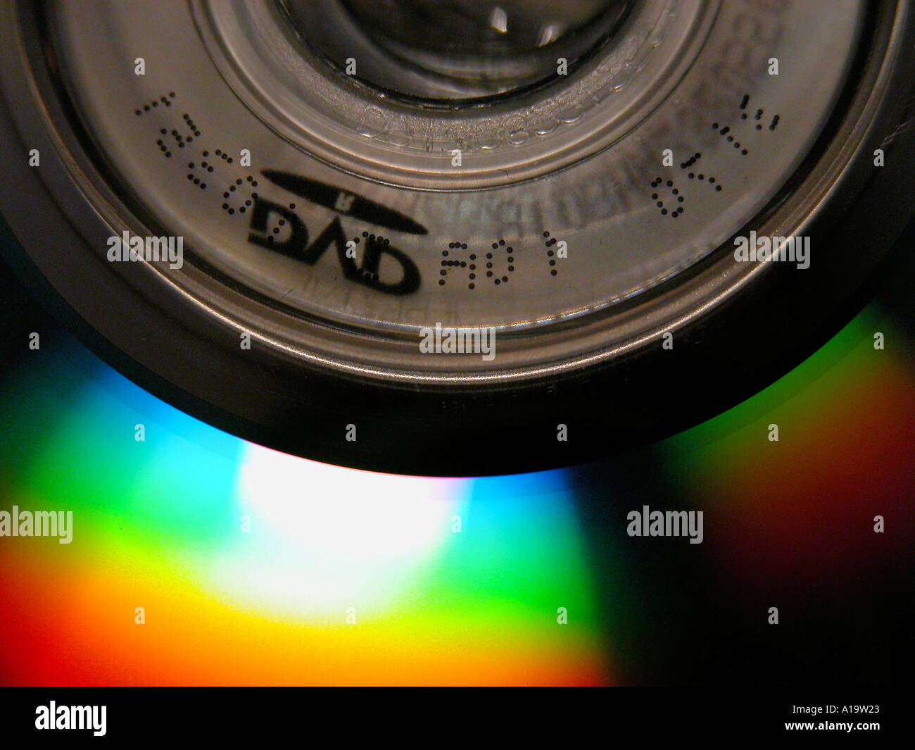 rainbow in cd Stock Photo - Alamy