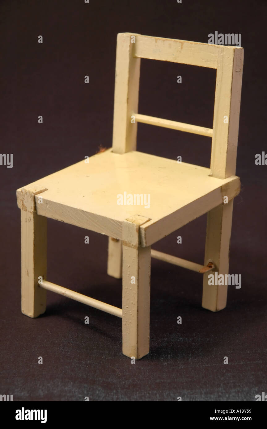 Antique wooden circus toy chair Stock Photo - Alamy