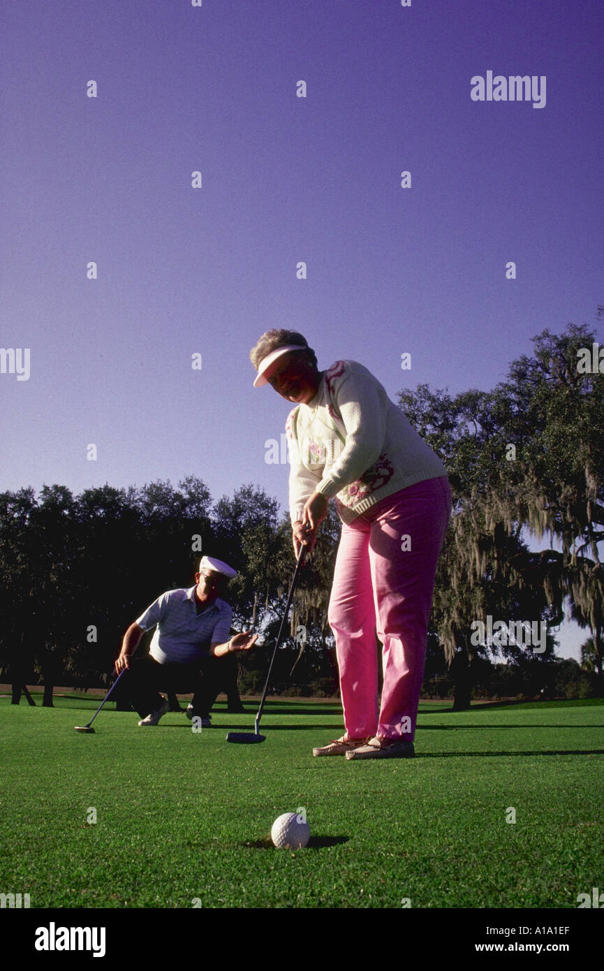 Older Woman Playing Golf High Resolution Stock Photography and Images ...