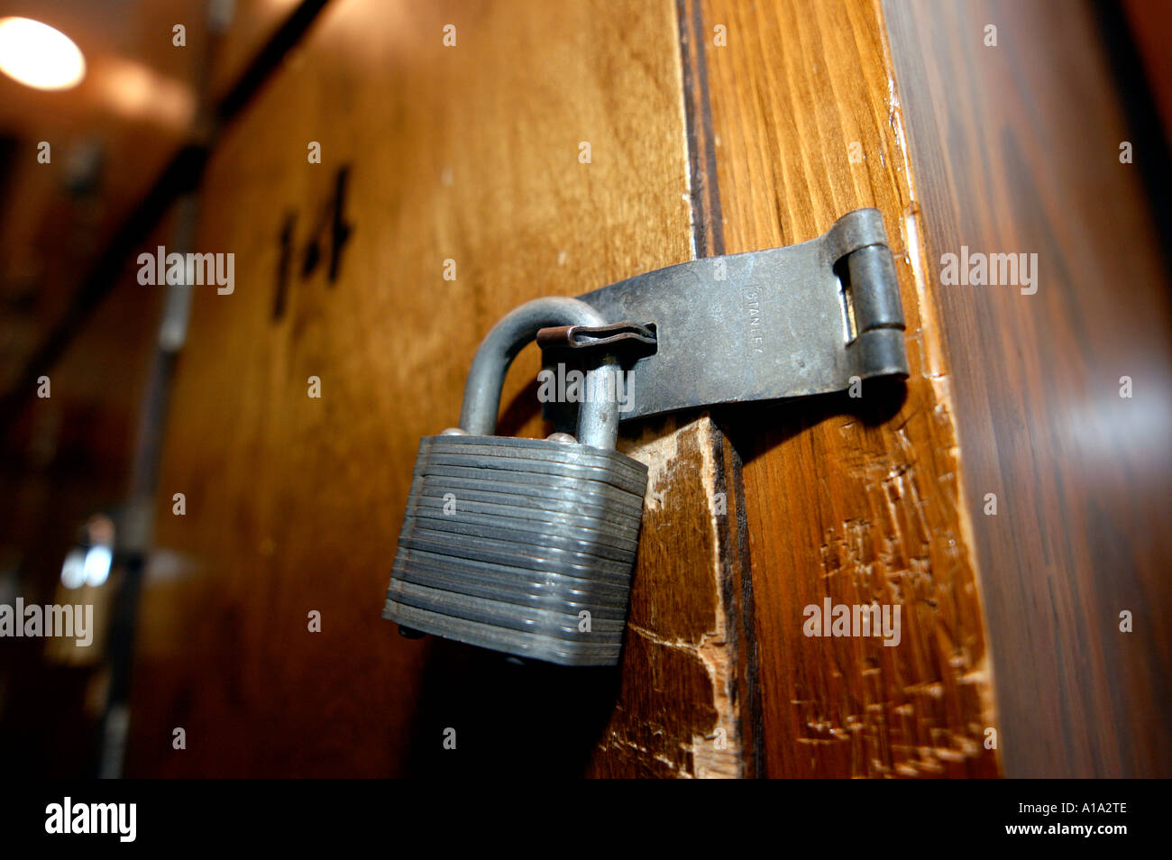 A locker at a bowling alley Stock Photo - Alamy