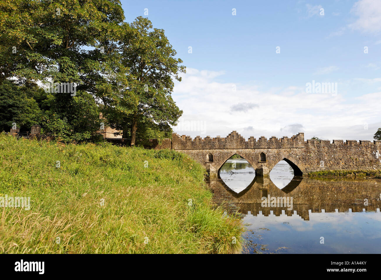 Old stone bridge beneath the Tintern Abbey, County Wexford, Ireland ...