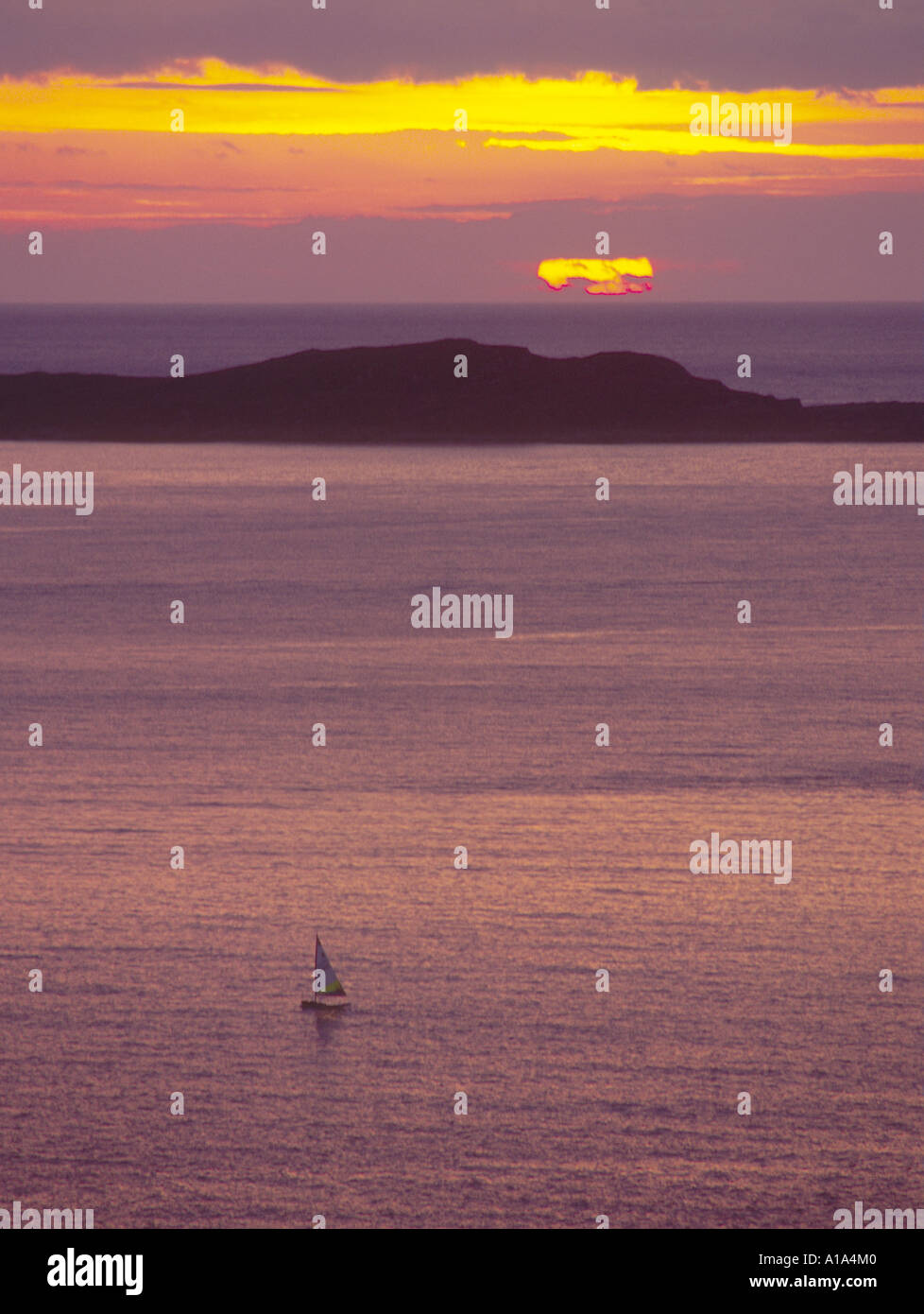 Evening Sailing in Loch Broom Stock Photo - Alamy