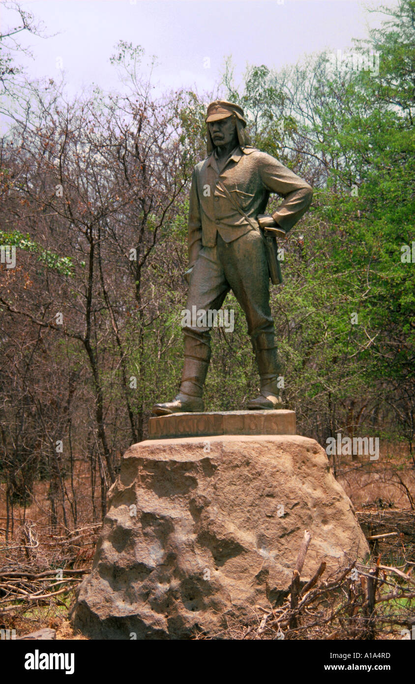 Statue of Explorer and Discoverer of Victoria Falls David Livingstone ...