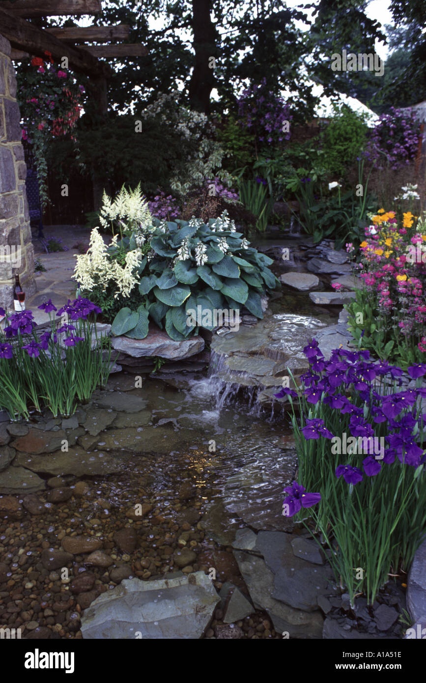 Garden stream with hosta An English Garden Designer in France Hampton ...