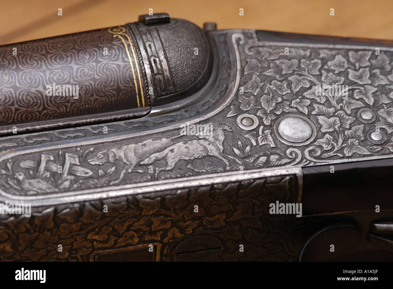 Vintage shotgun circa 1900's Stock Photo - Alamy