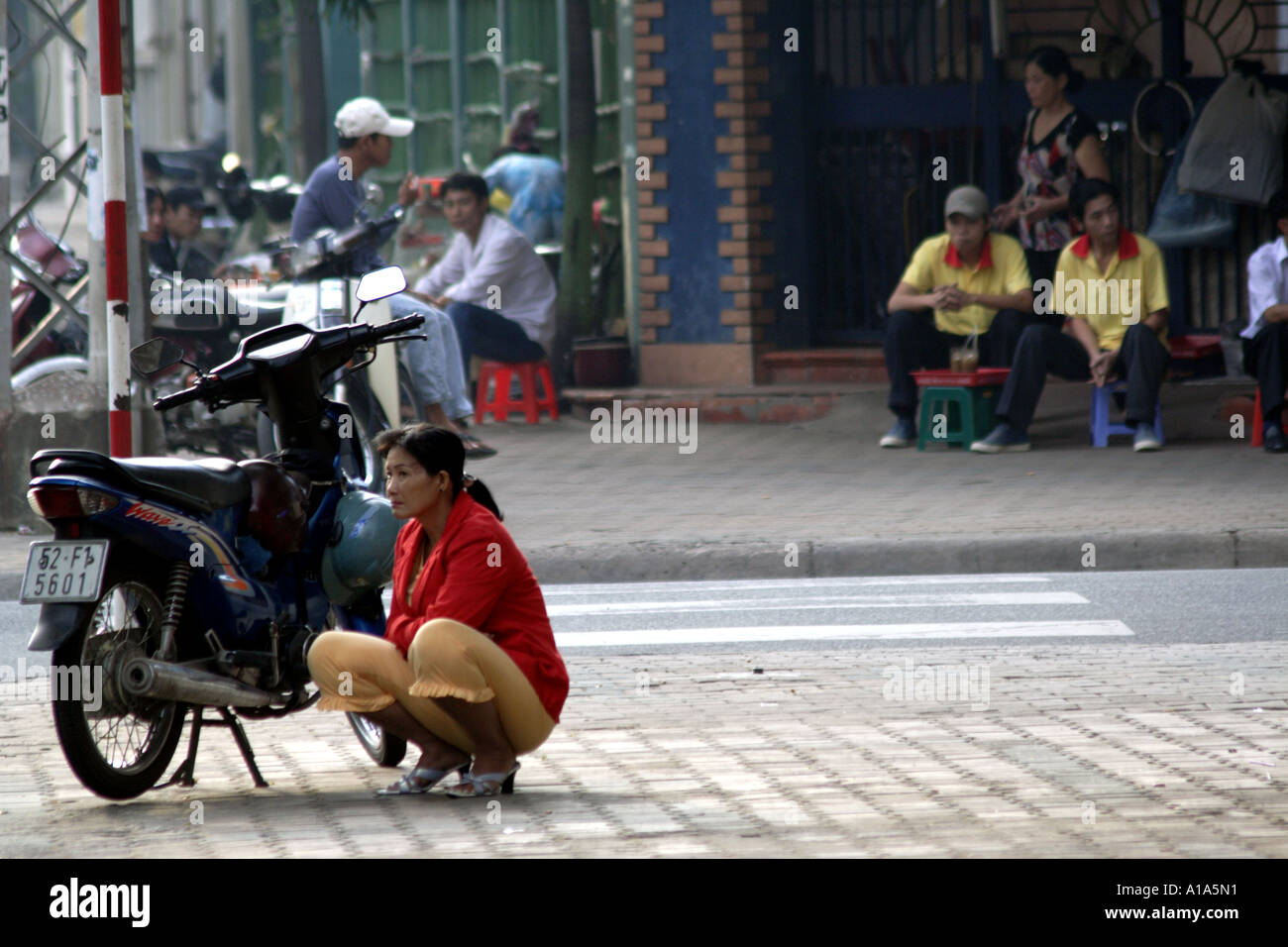 Saigon (HCMC) street scene, Vietnam Stock Photo - Alamy