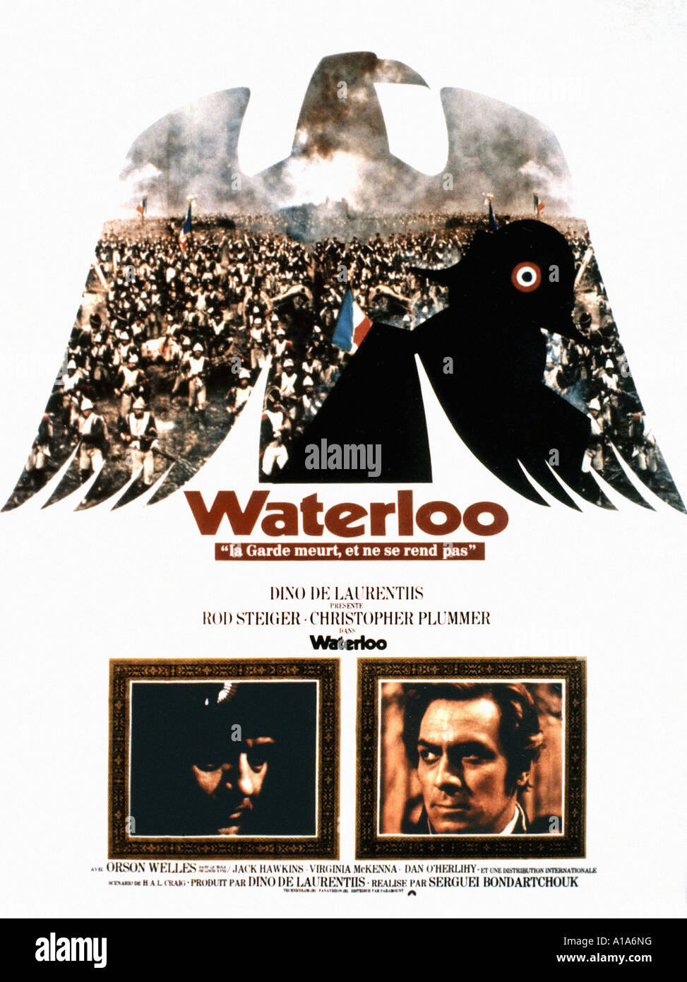 Waterloo Year 1970 Director Sergei Bondarchuk Movie poster Stock Photo ...