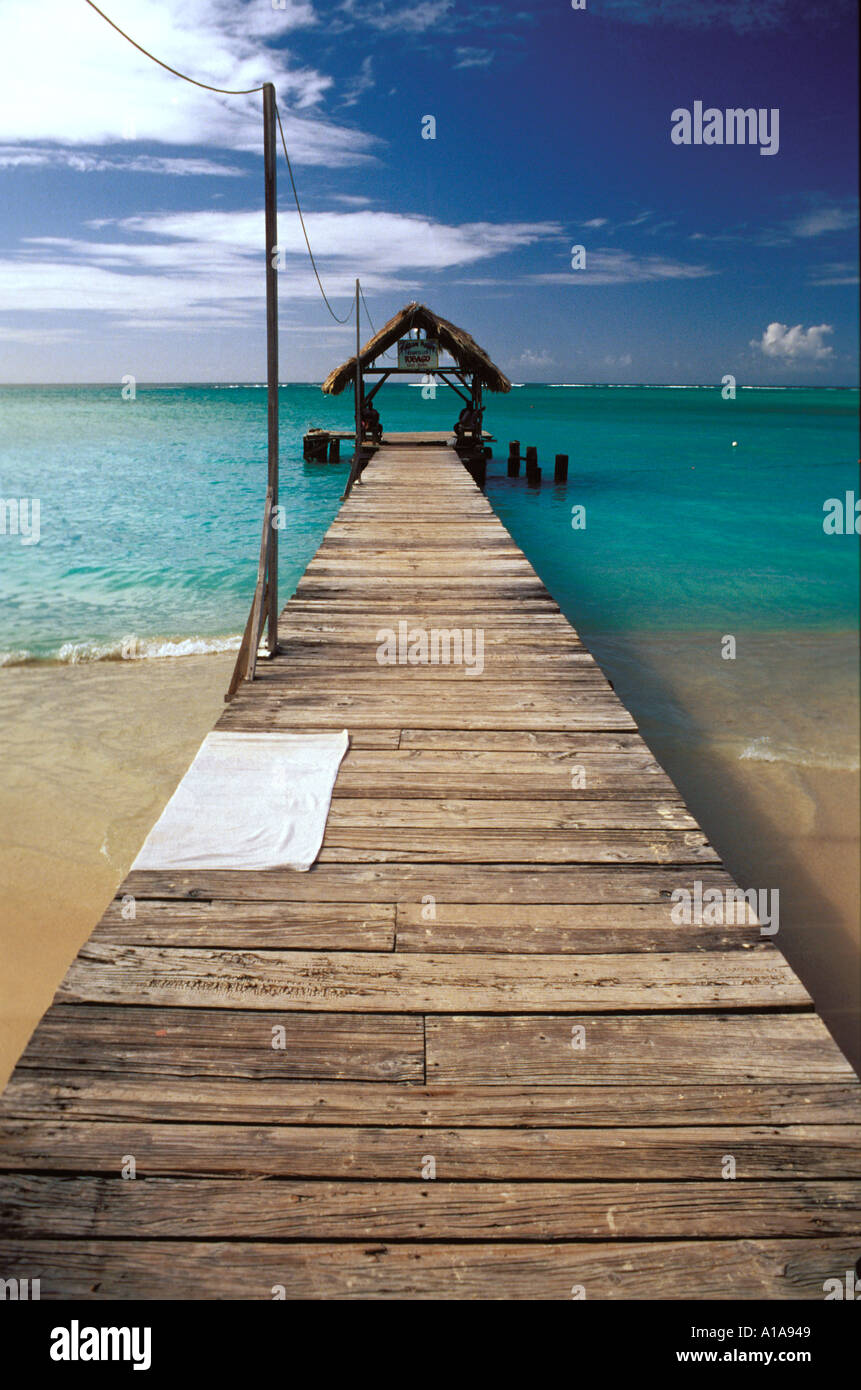Beach Jetty Pigeon Point Tobago Stock Photo - Alamy