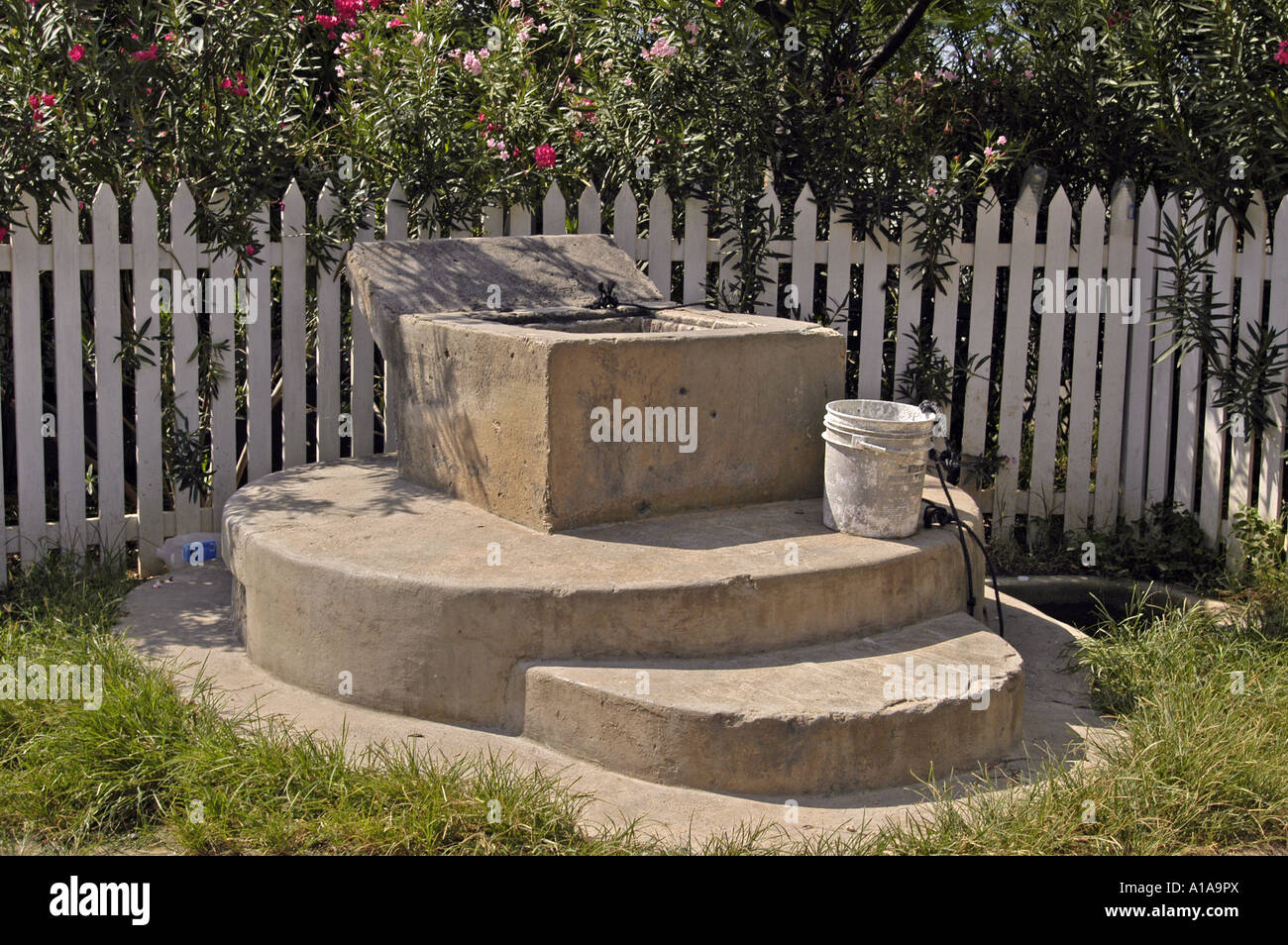 Anguilla Sandy Ground old well historic landmark Stock Photo - Alamy