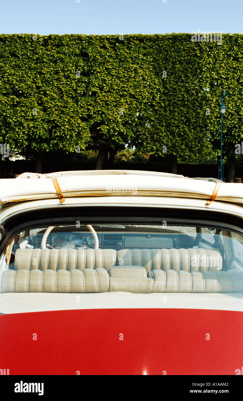 The back of a vintage car Stock Photo - Alamy