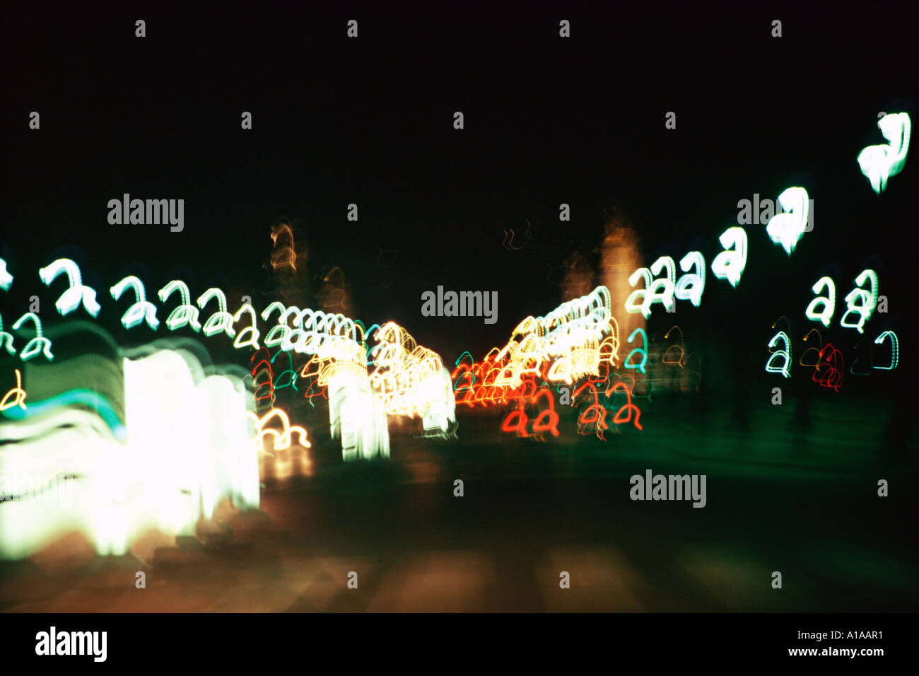 Blurred neon lights hi-res stock photography and images - Alamy