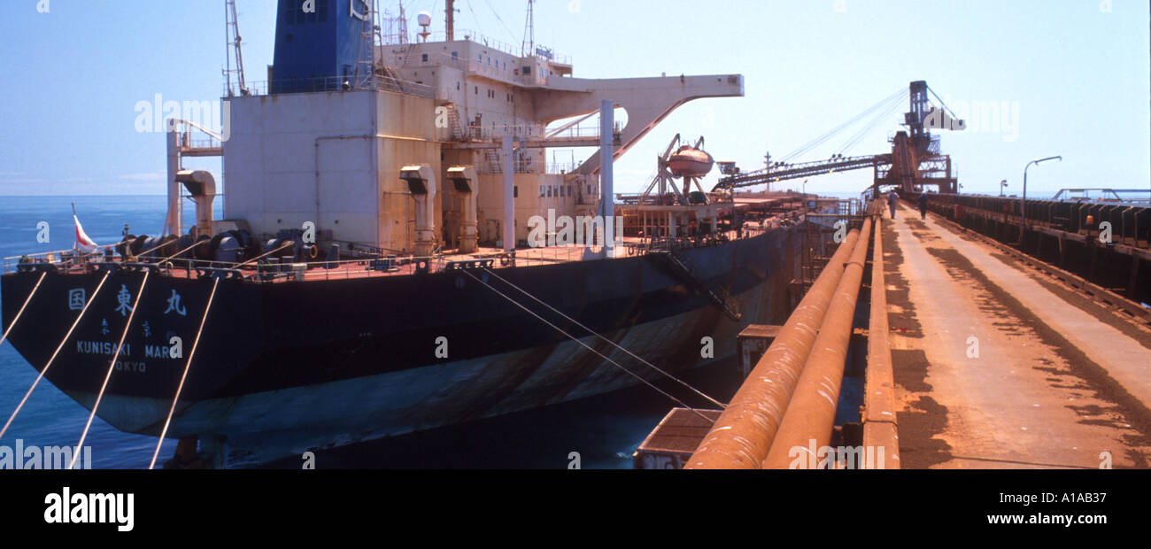 Pilbara iron ore shipping W Australia Stock Photo - Alamy