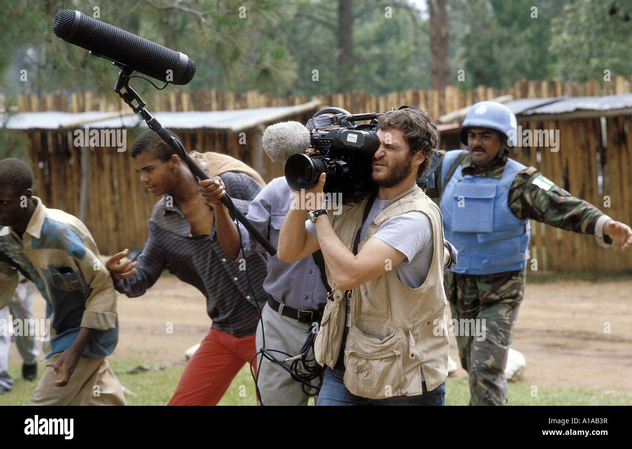 Hotel Rwanda Year 2004 Director Terry George Joaquin Phoenix Stock ...