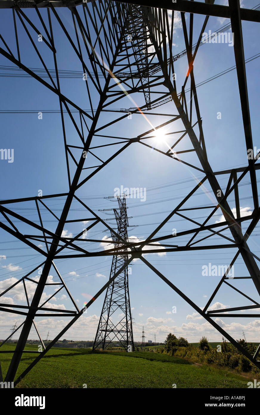 Power poles hi-res stock photography and images - Alamy
