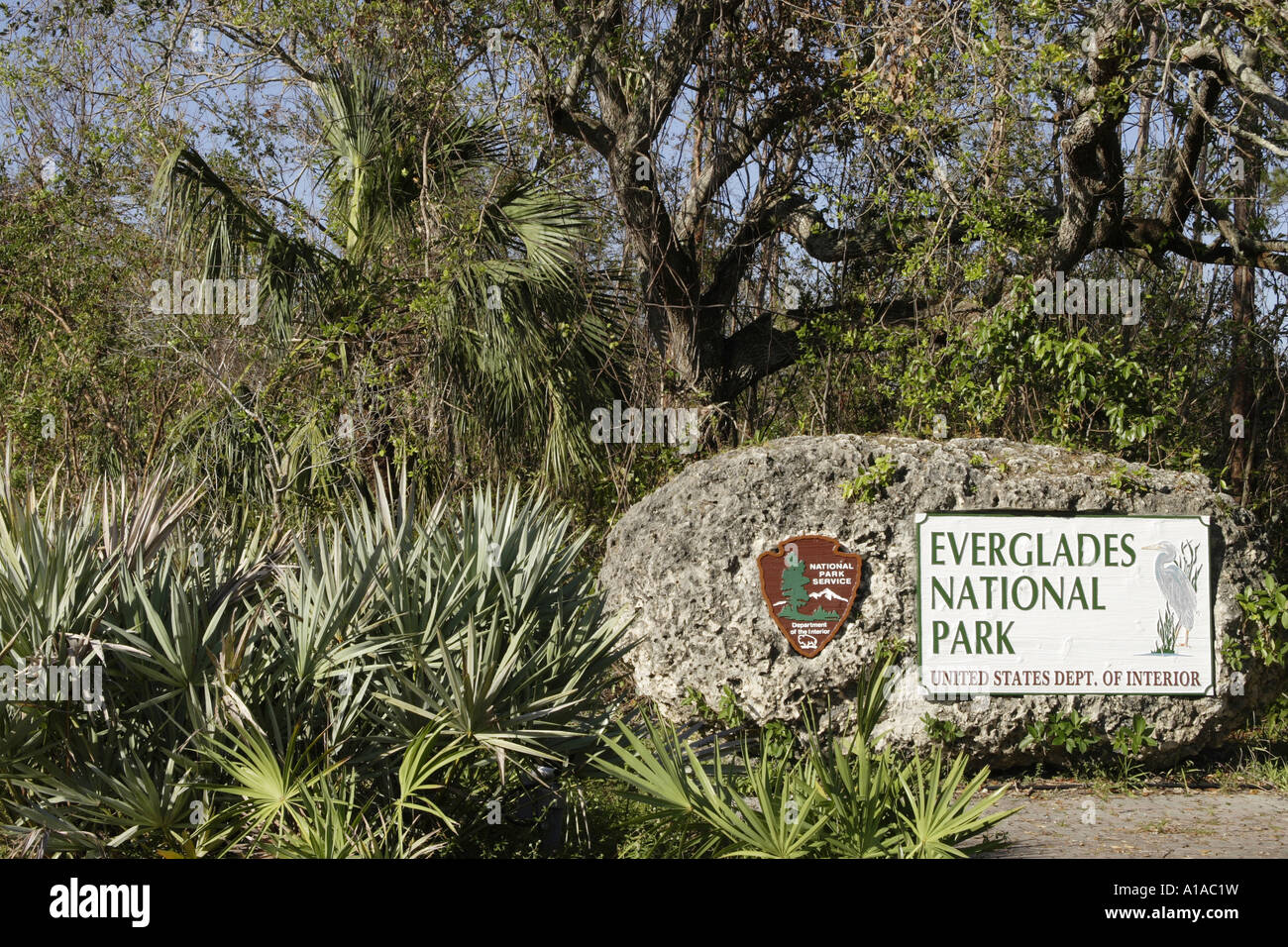 Sign Everglades, Florida, USA Stock Photo - Alamy