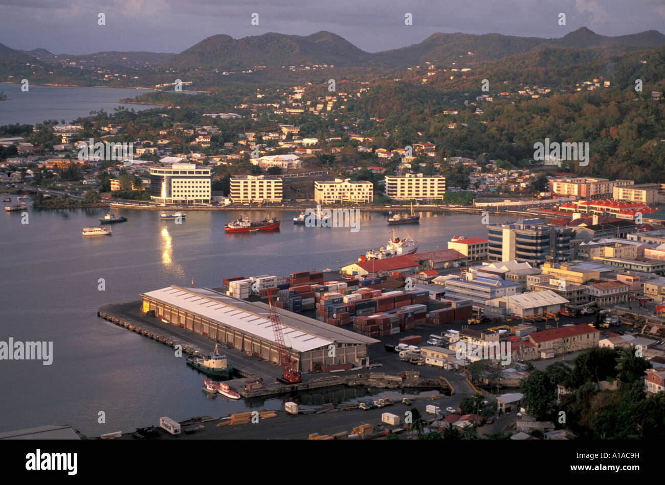 Castries harbour saint lucia aerial hi-res stock photography and images ...