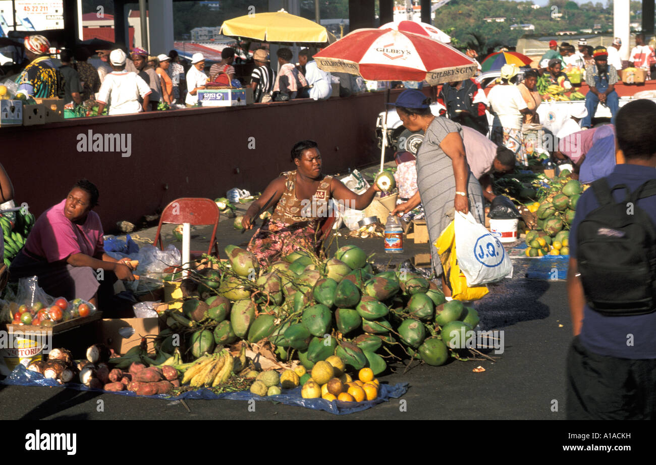 Saint lucia island market hi-res stock photography and images - Alamy