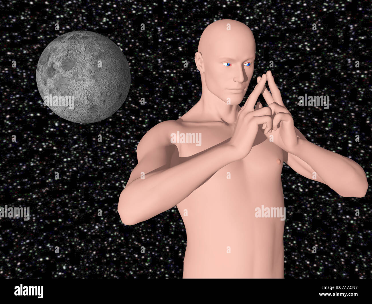 Cosmic man hi-res stock photography and images - Alamy