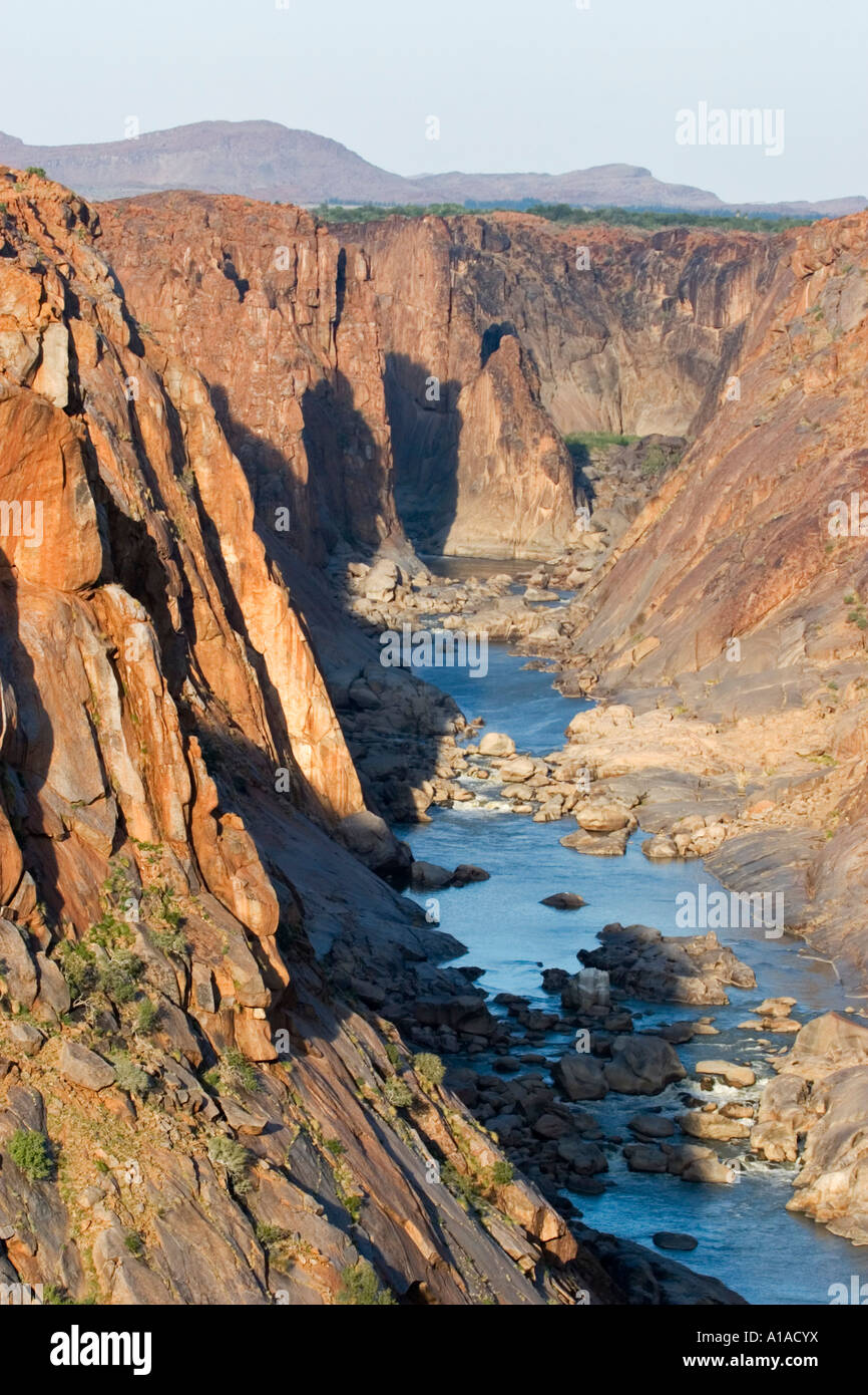 The Oranje River canyon. late afternoon Augrabies Falls National Park ...