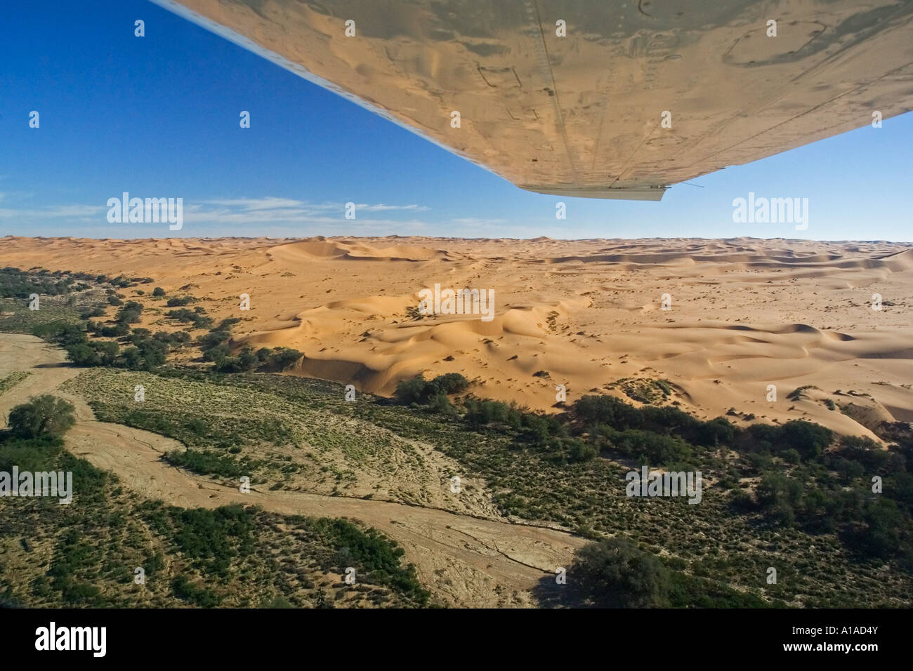 Fly over the dunes. Namib Desert, river Kuiseb, Namibia, Africa Stock ...