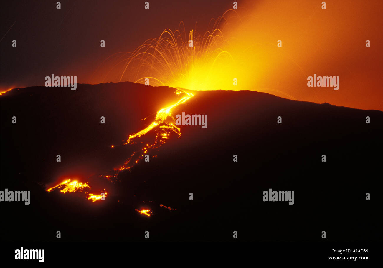 Volcano in eruption from hi-res stock photography and images - Alamy