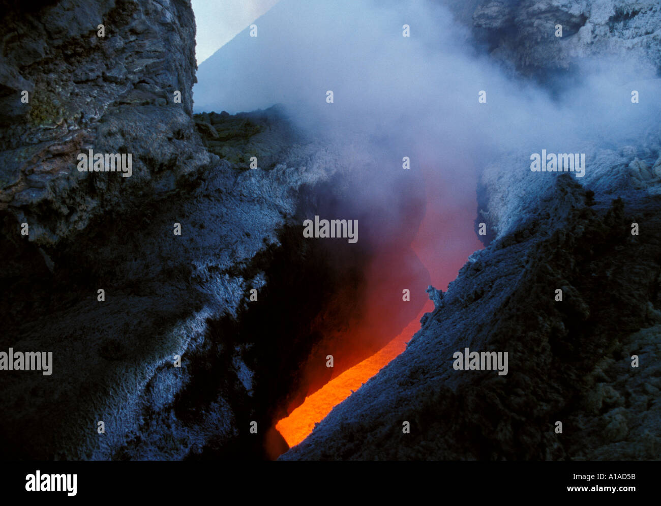 Skylight of Etna volcano Italy Stock Photo - Alamy