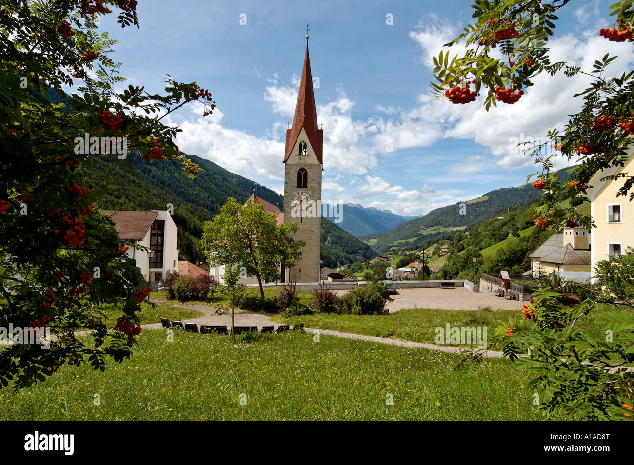 Luesen Luson in The Val di Luson Luesener Tal under the Plose near ...