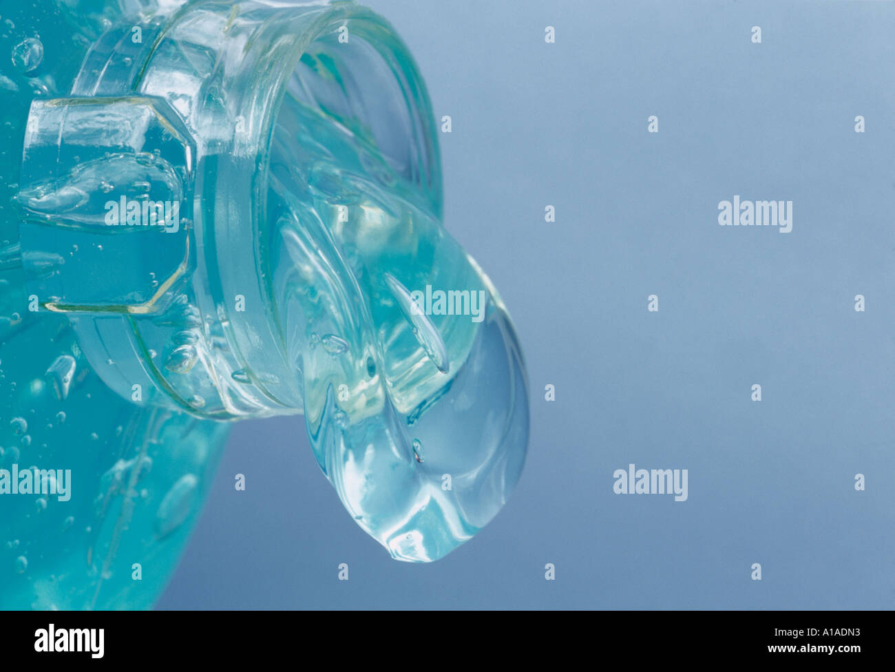 Pouring blue gel hi-res stock photography and images - Alamy