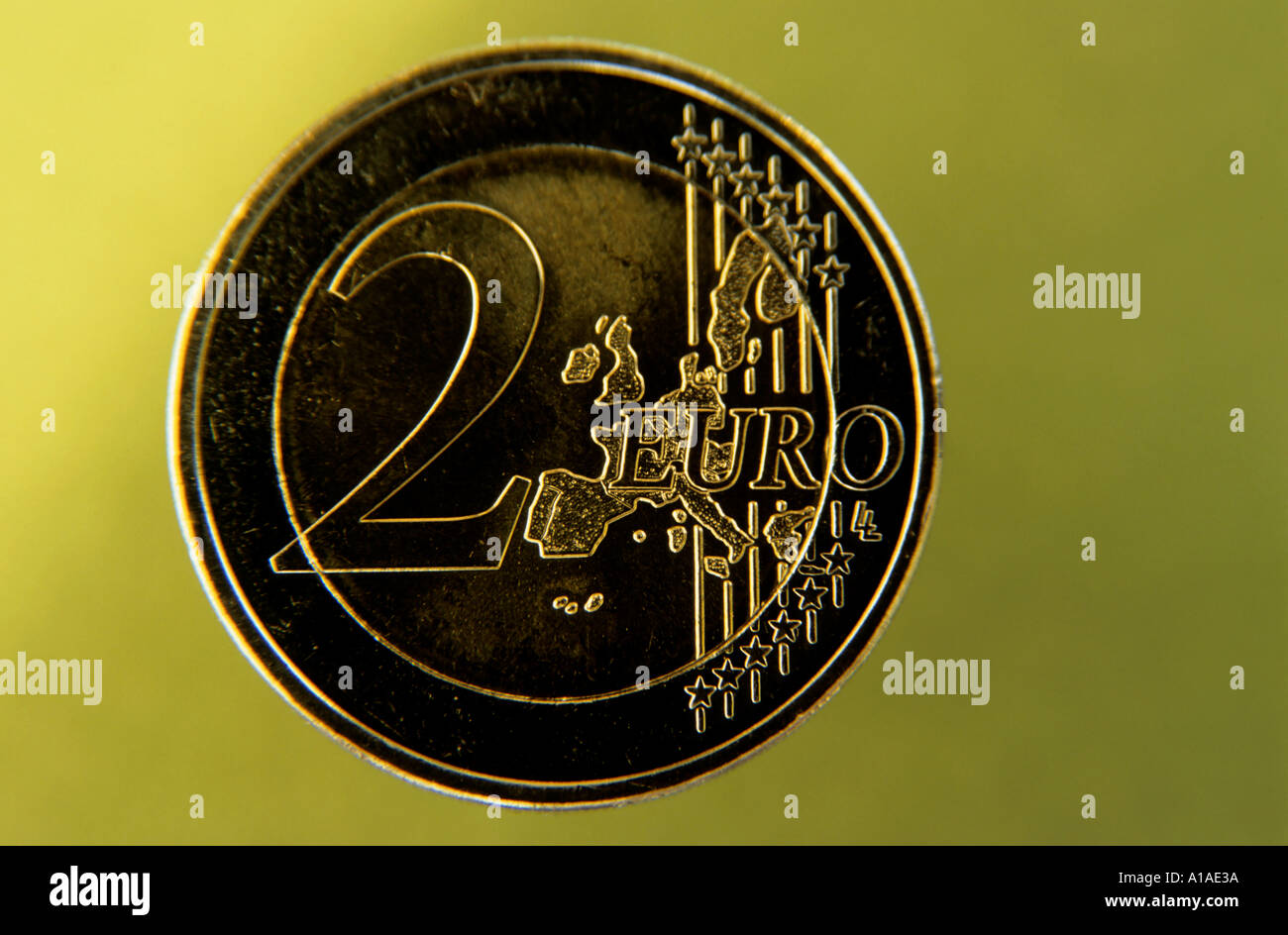 Two Euro Coin Stock Photo - Alamy