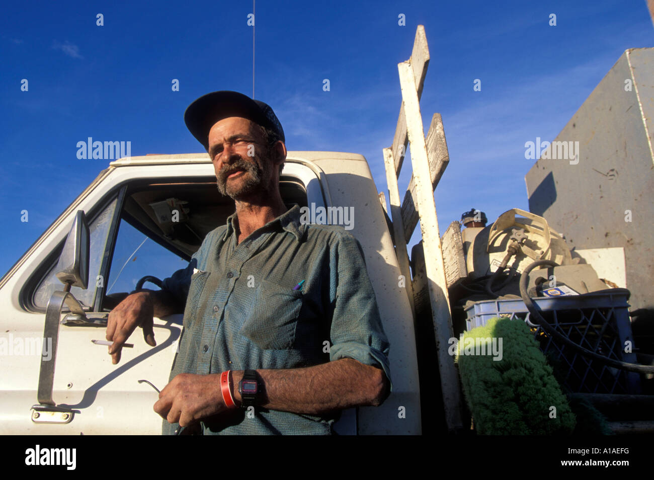 USA Alaska Fairbanks MR Cliff Hinds watches stock car races on dirt ...